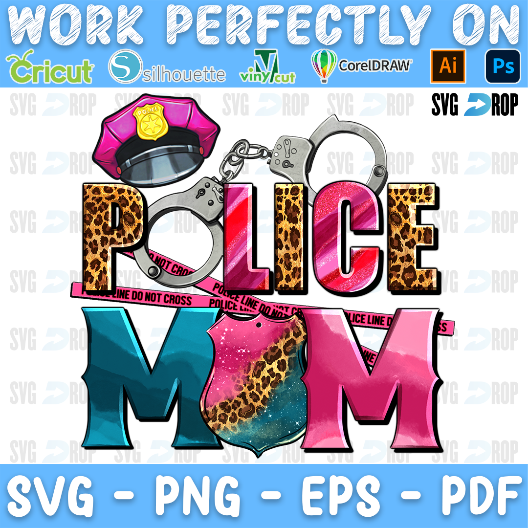 Police Mom PNG | SVG DROP